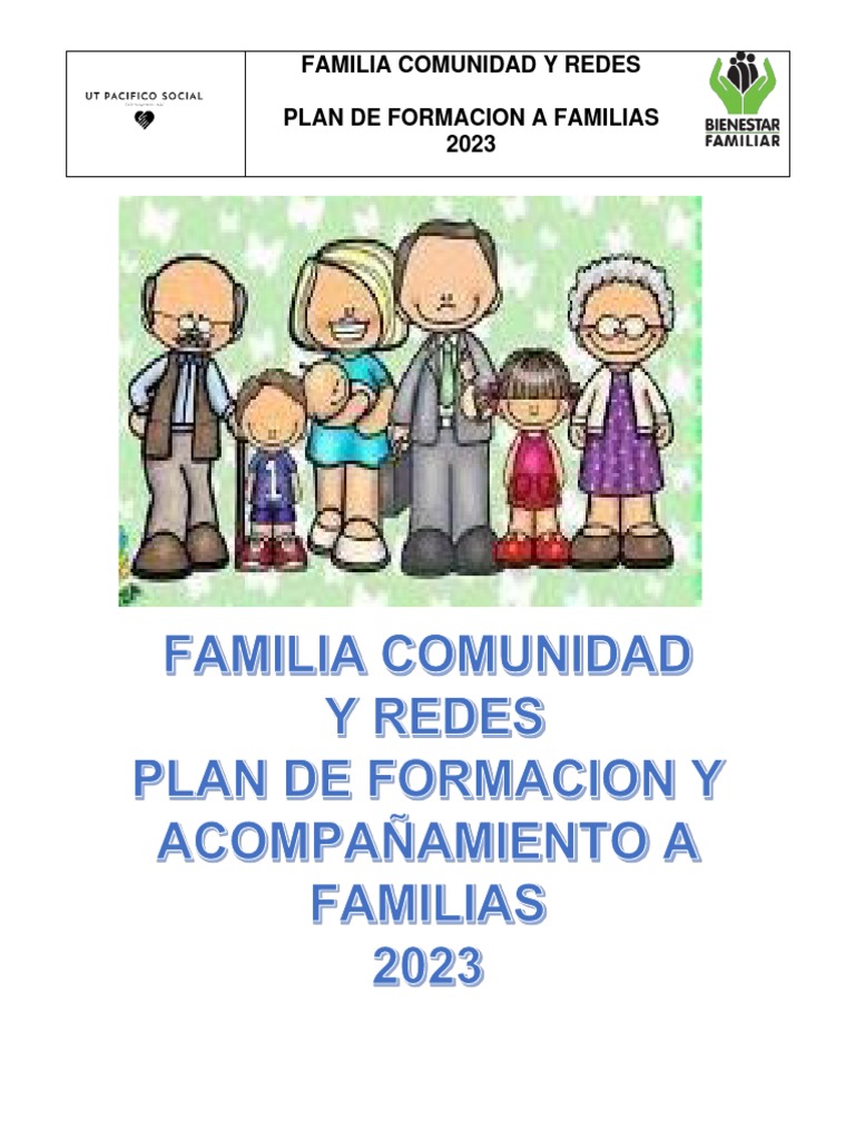 Plan de Formacion A Familias 2023 | PDF