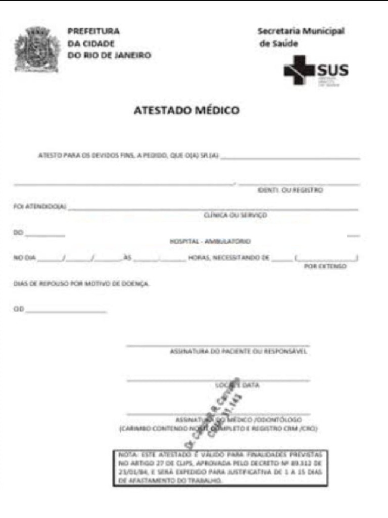 Atestado Sus - Edited | PDF