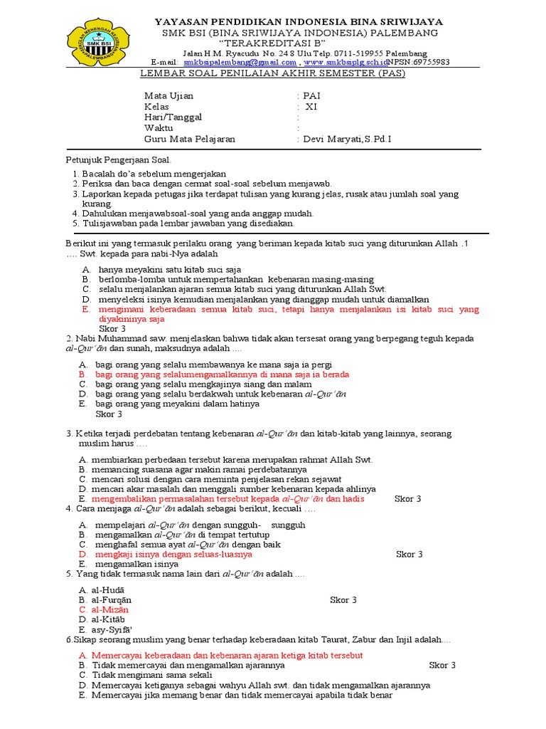 Pabp - Xi | PDF | Agama & Spiritualitas