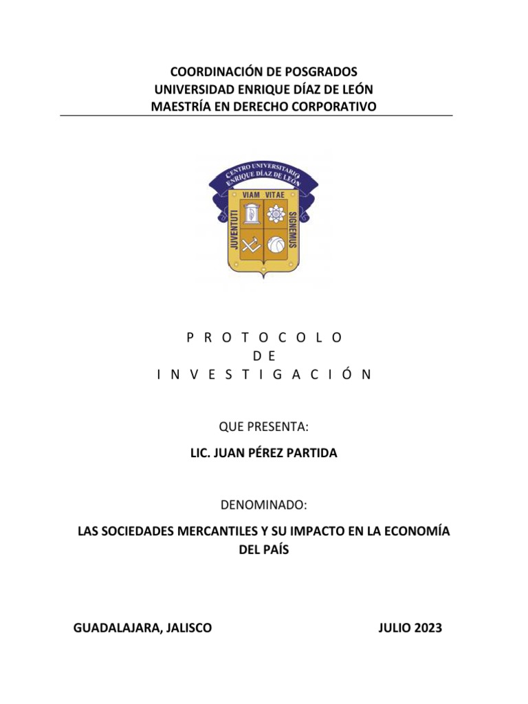 Propuesta Diseã o Protocolo - 2023 | PDF Propuesta Diseã o Protocolo - 2023 | PDF