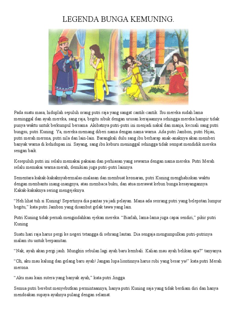 Legenda Bunga Kemuning | PDF