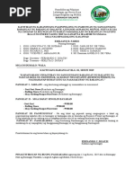 Template For The State of The Barangay Address | PDF