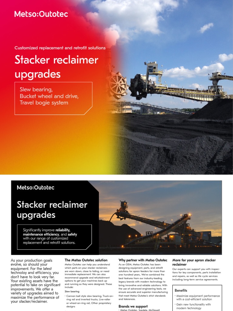 Stacker Reclaimer Upgrades Combined en Ebrochure Mo Lores | PDF