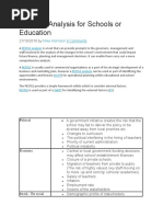 PESTLE Analysis For Schools or Education | PDF | Swot Analysis | Multimedia