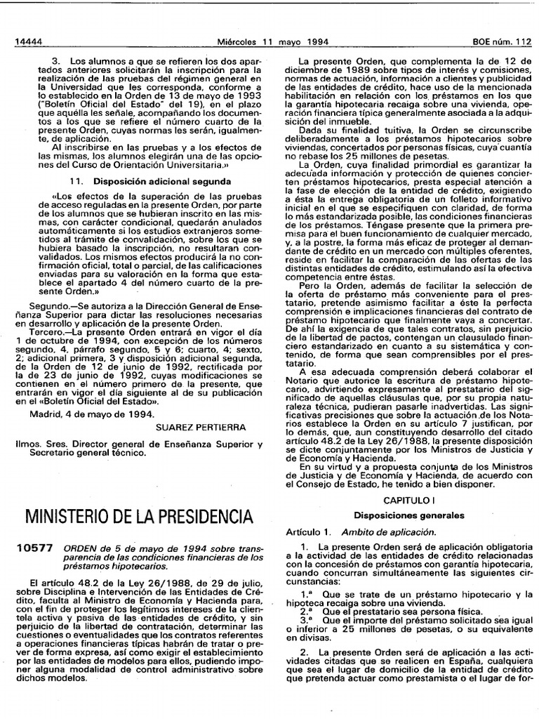 Boe - 112 - Clausulas Financieras . | PDF | Negocios | Derecho