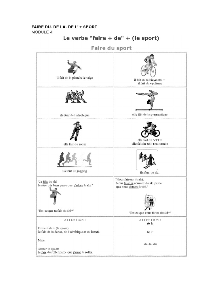 Faire Et Jouer Sports | PDF