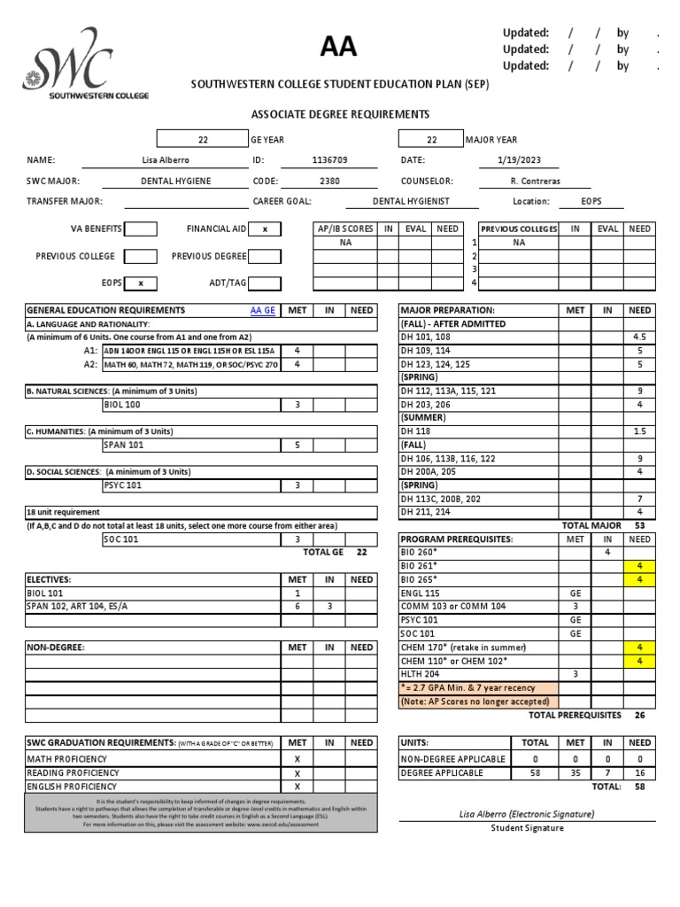 Alberro, Lisa 1136709 SEP | PDF