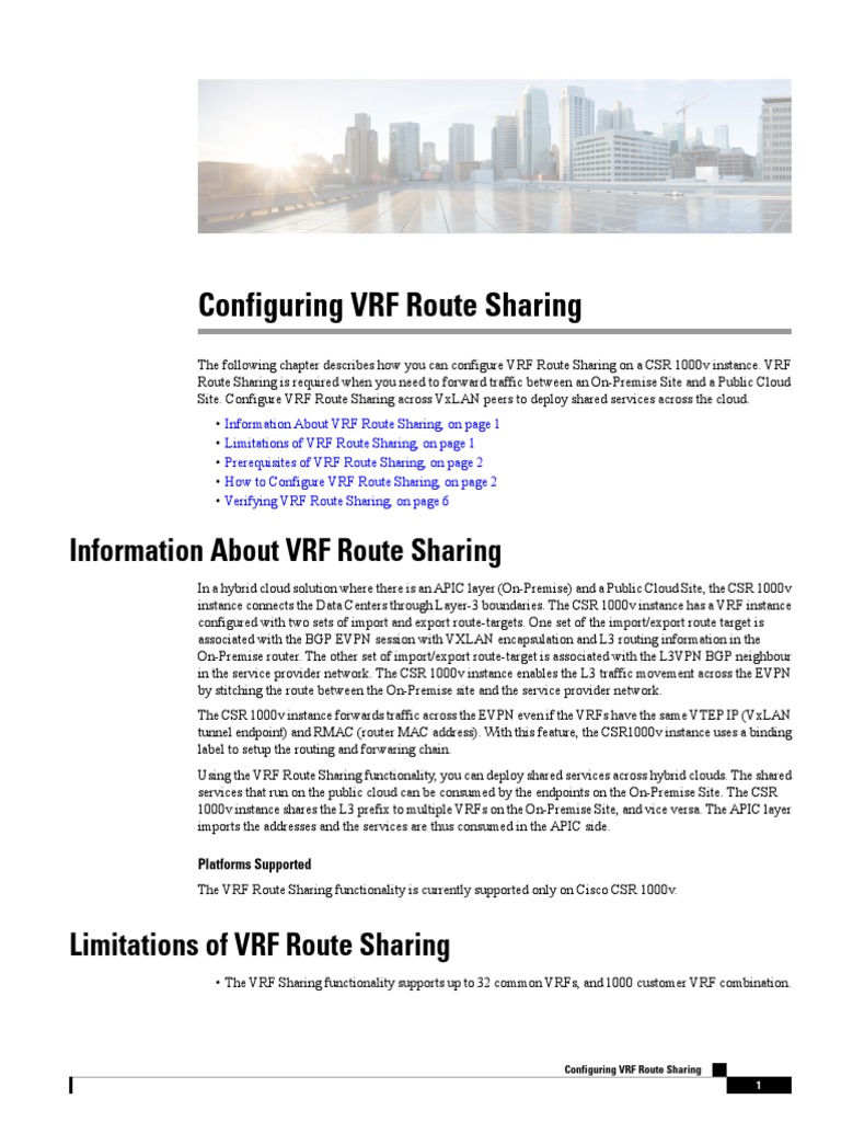 B CSR1000v Configuration Guide Chapter 011000 | PDF