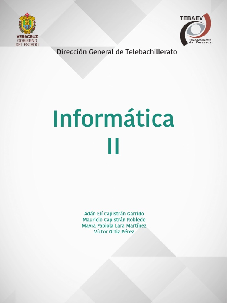 Informática 2-Cuaderno de Contenido | PDF