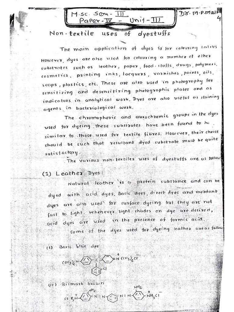 MSC Sem 3 Paper 4 Unit 3 | PDF