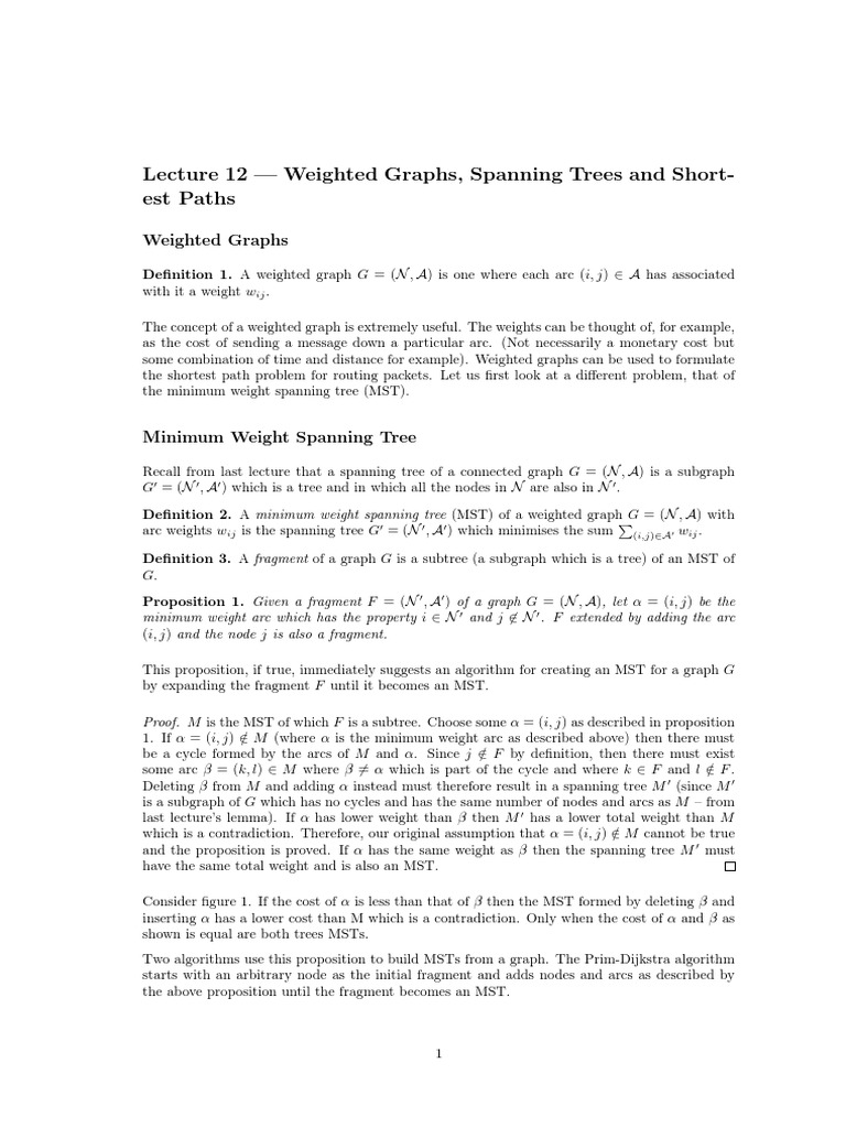 Lecture12 06 Pdf Algorithms And Data Structures Graph Theory