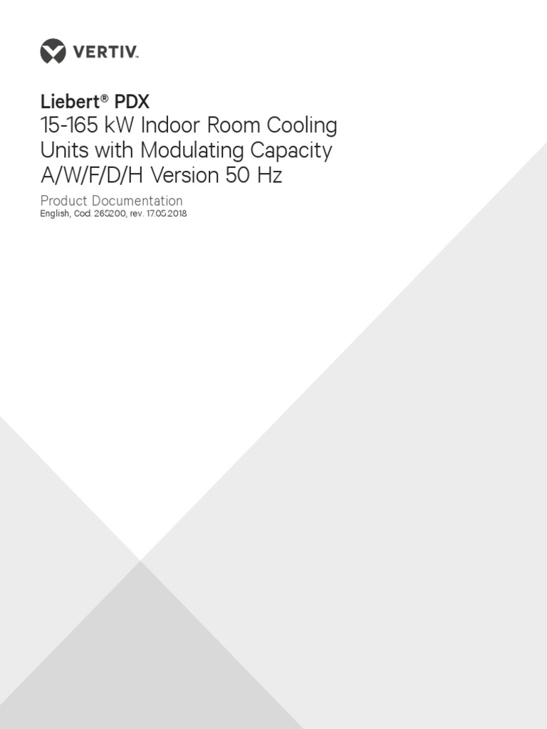 Datablad Vertiv PDX PX | PDF | Heat Exchanger | Electromechanical ...