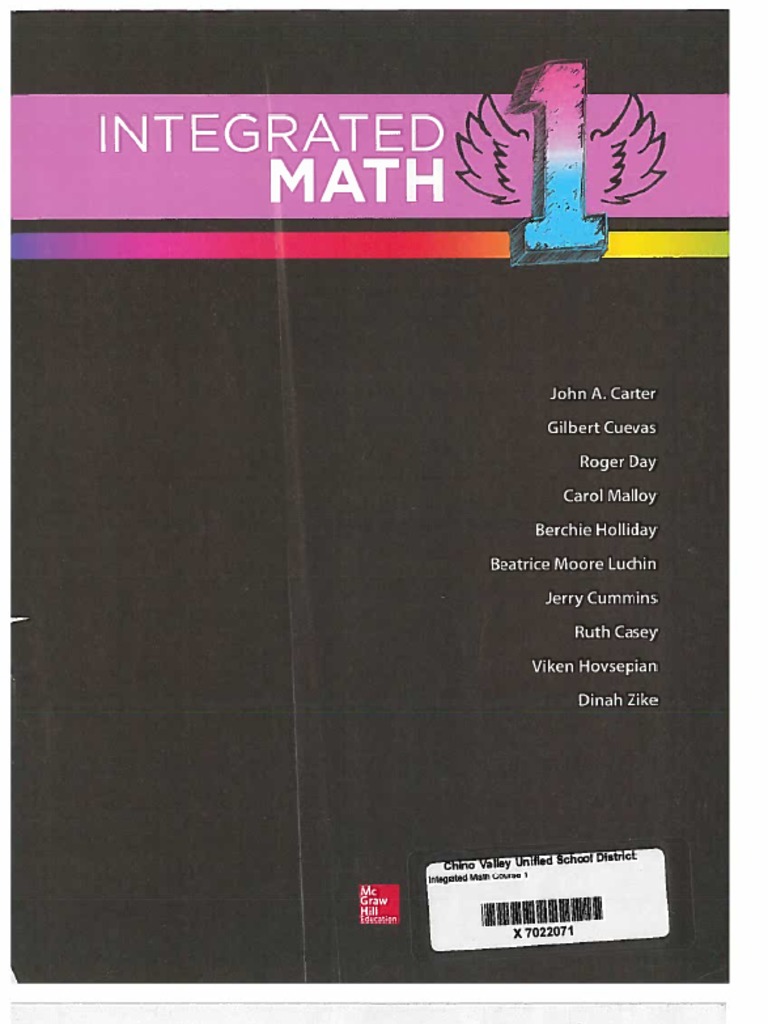 Int Math 1 - Text Book | PDF