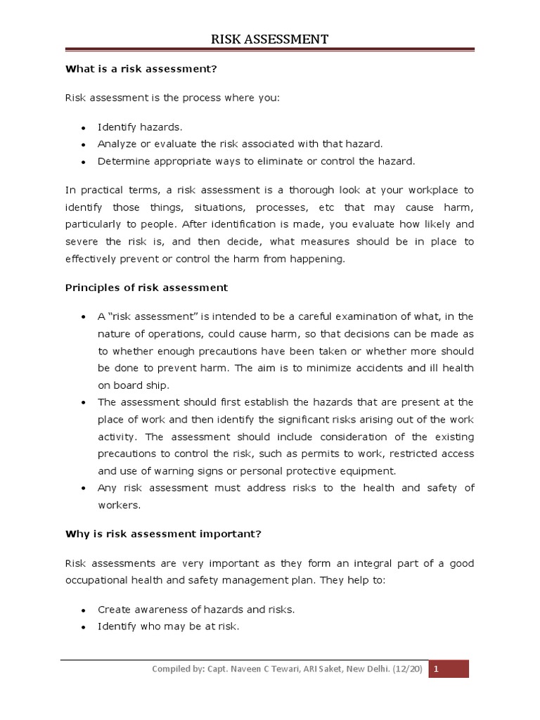 Comprehensive Guide to Risk Assessment | PDF | Science & Mathematics