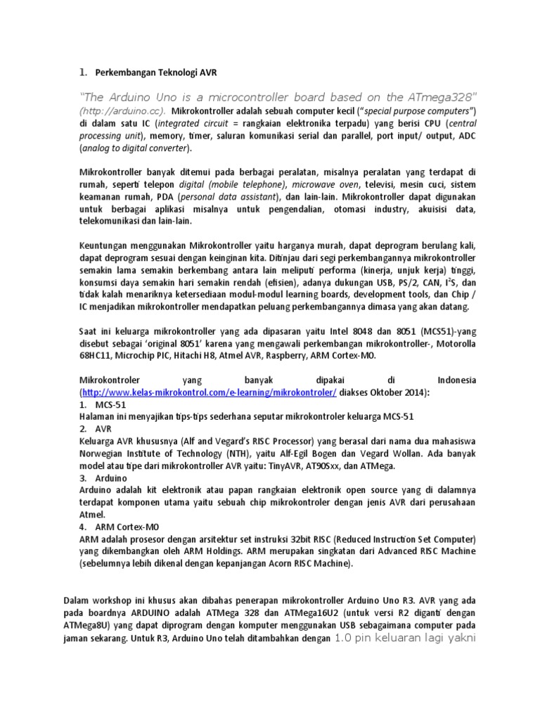 Workshop Arduino - Creativity For Technology | PDF Workshop Arduino - Creativity For Technology | PDF