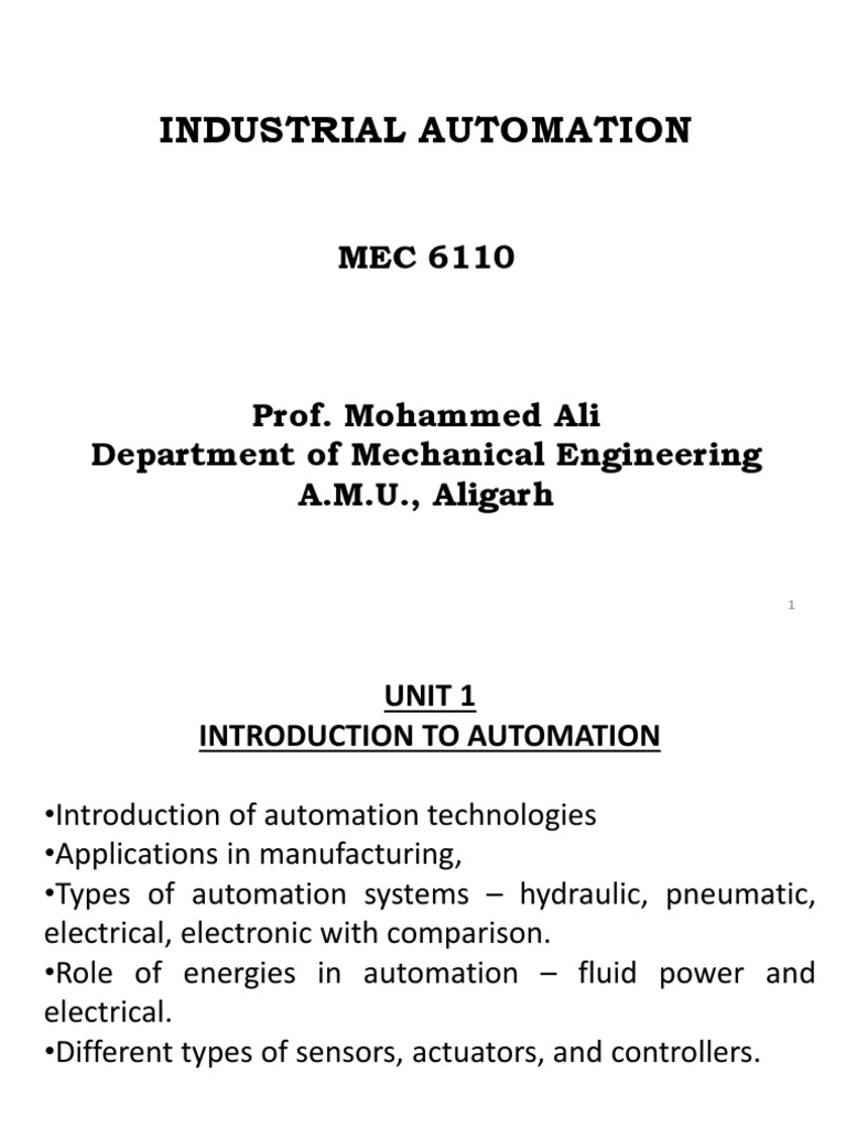 Industrial Automation | PDF | Automation | Electric Motor