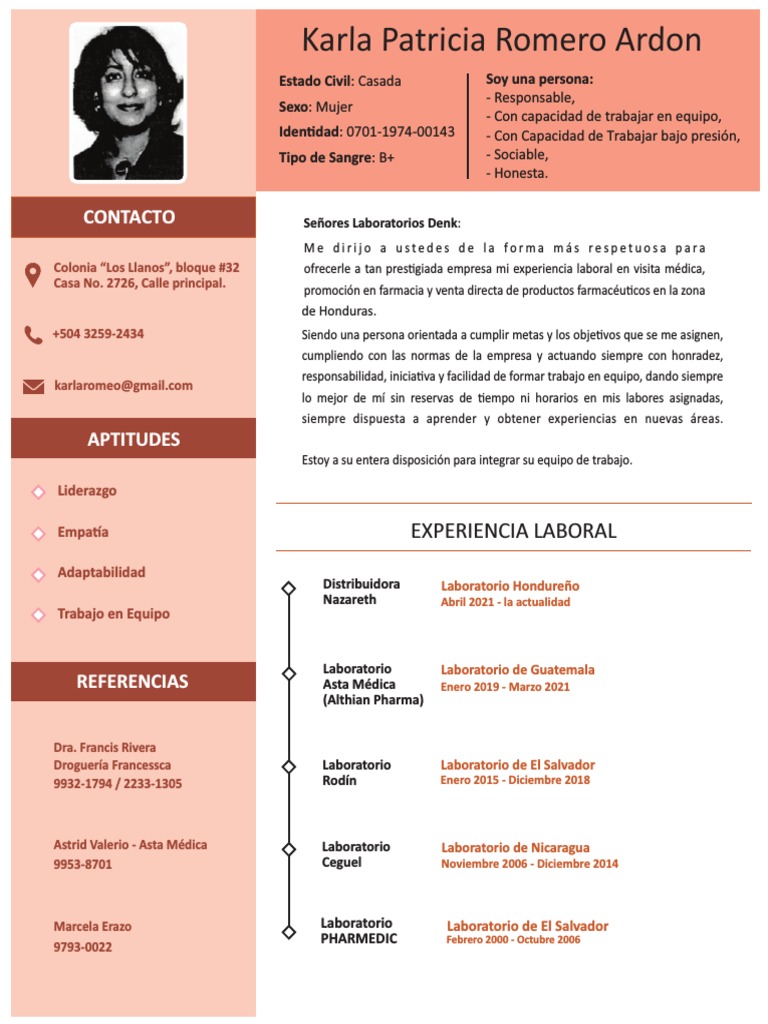 Curriculum Vitae Karla Patricia Romero | PDF