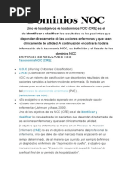 Estructura de la Taxonomía NOC | PDF | Enfermería | Ciencias de la Salud