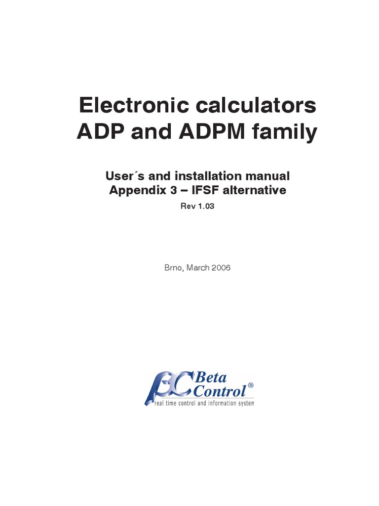 10-032-Appendix IFSF - en | PDF
