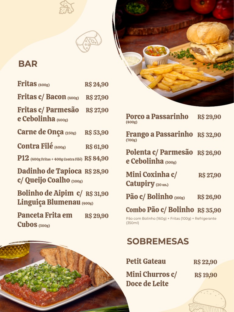 Cardapio P12 - 2 | PDF