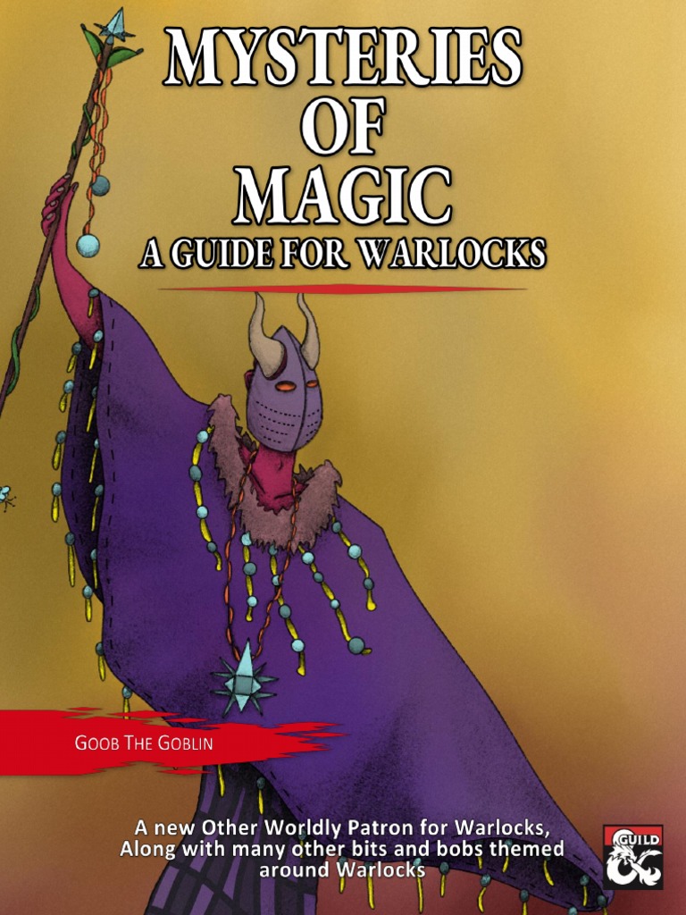 1347042-Mysteries of Magic A Guide For Warlocks - by Goob The Goblin | PDF | Fantasy Role ...