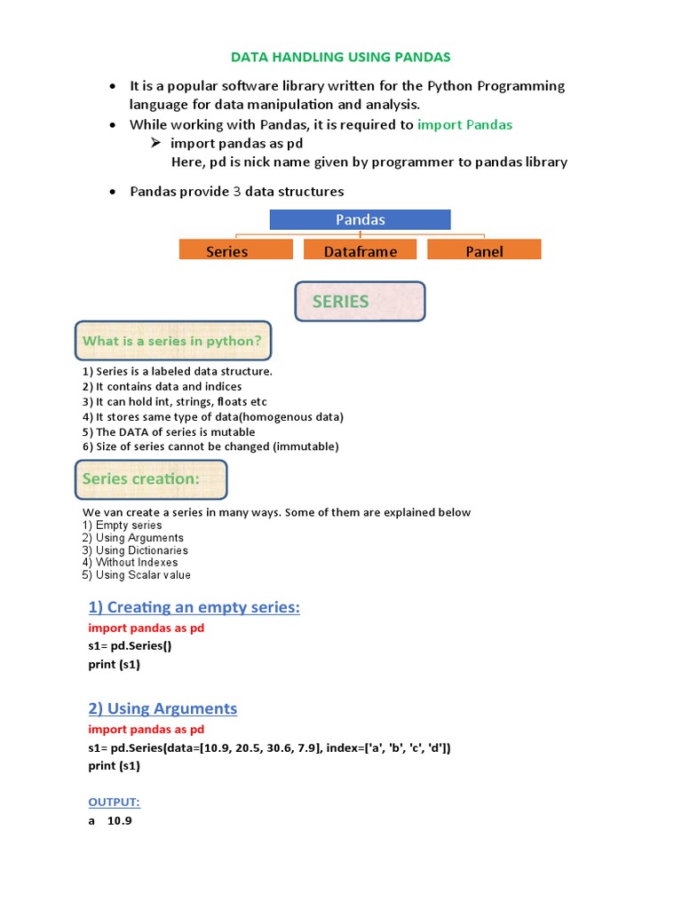 Python Series 1 Pdf