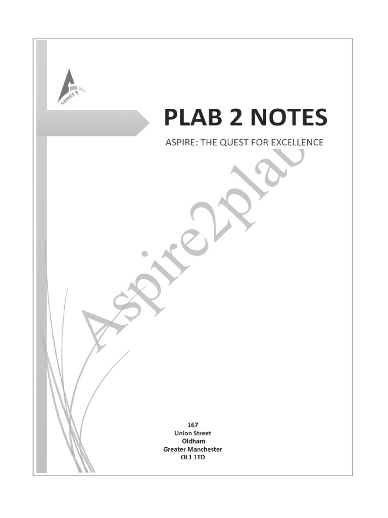 Counselling Aspire Plab 2 Notes - DR Notes | PDF