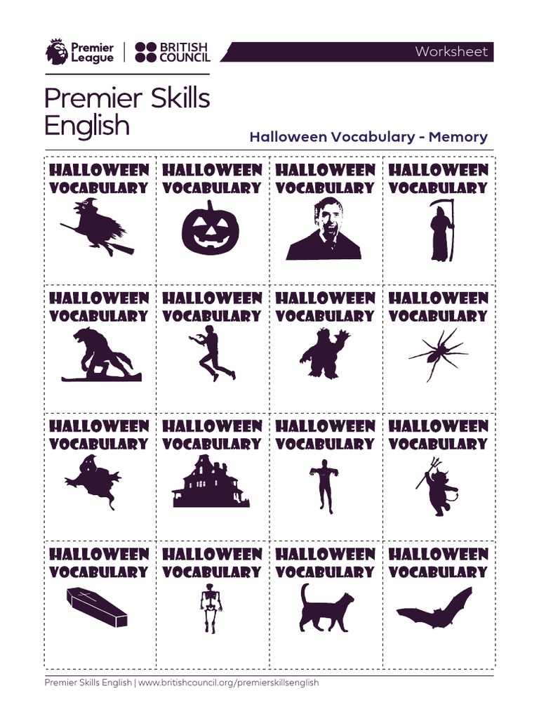 worksheets-halloween-vocabulary | PDF