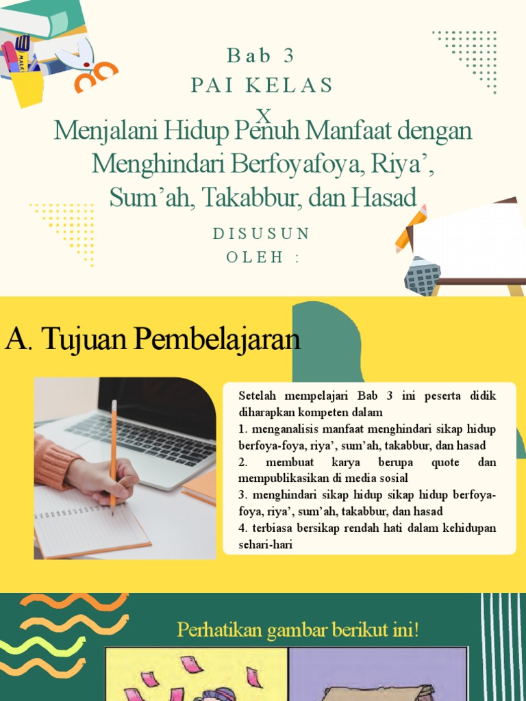 Bab 3 Menjalani Hidup Penuh Manfaat Dengan Menghindari Berfoyafoya, Riya', Sum'Ah, Takabbur, Dan ...