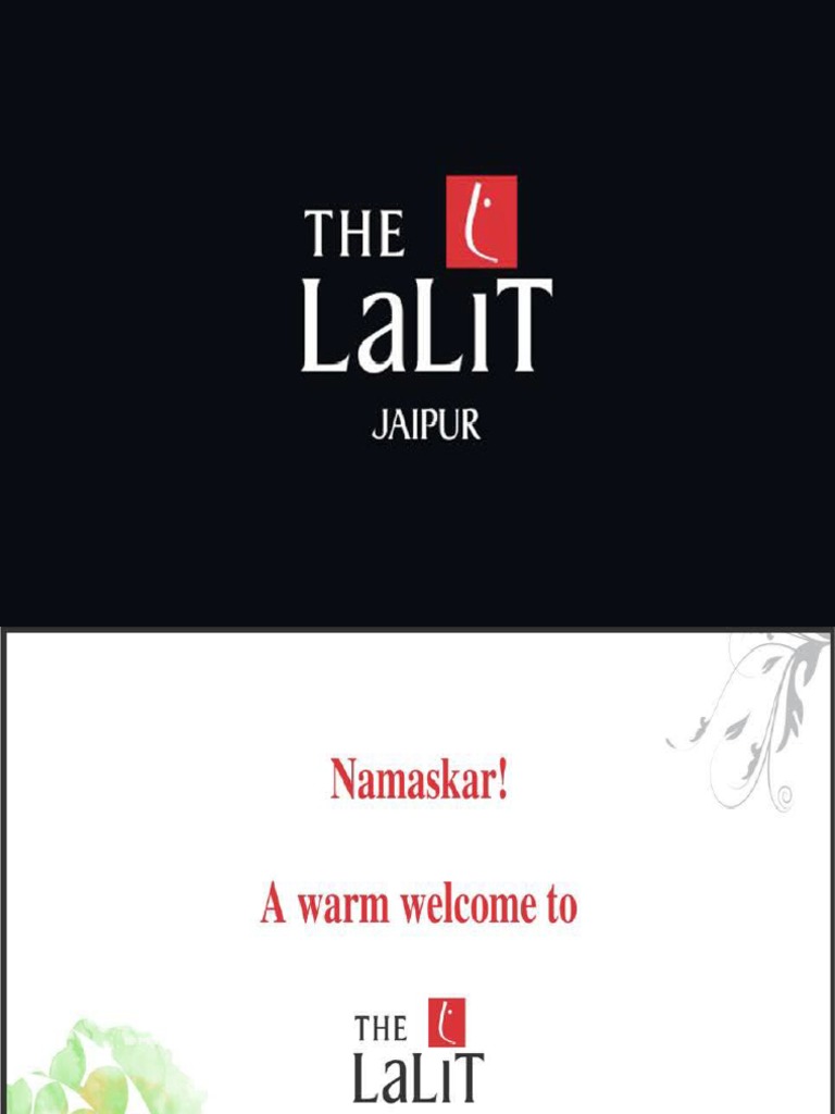 Hritik Mewara PPT The Lalit | PDF | Home | Eating Behaviors Of Humans