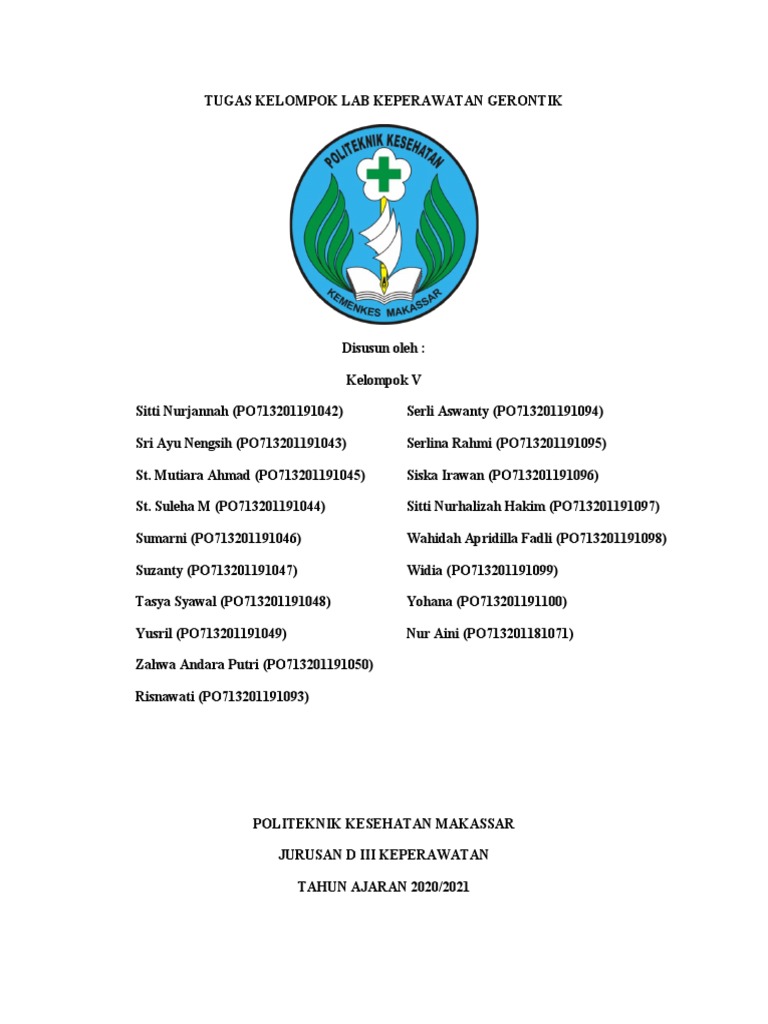 Kelompok 5 - Menejer Kasus - Lab Kep Gerontik | PDF