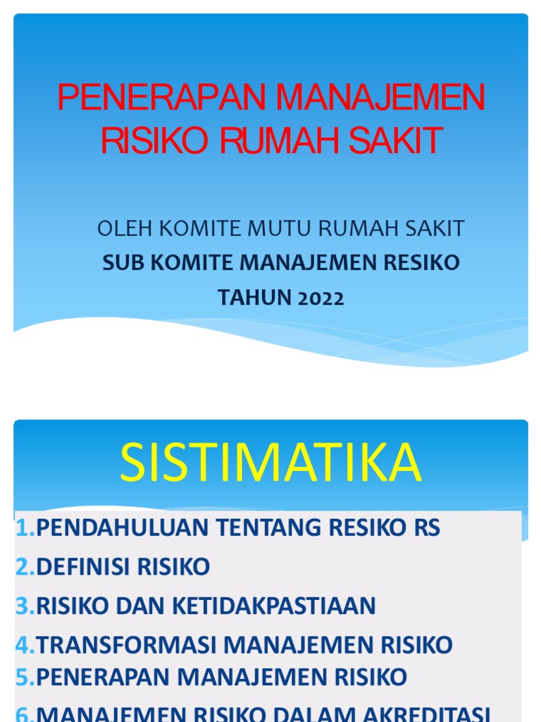 Materi Man Risk | PDF