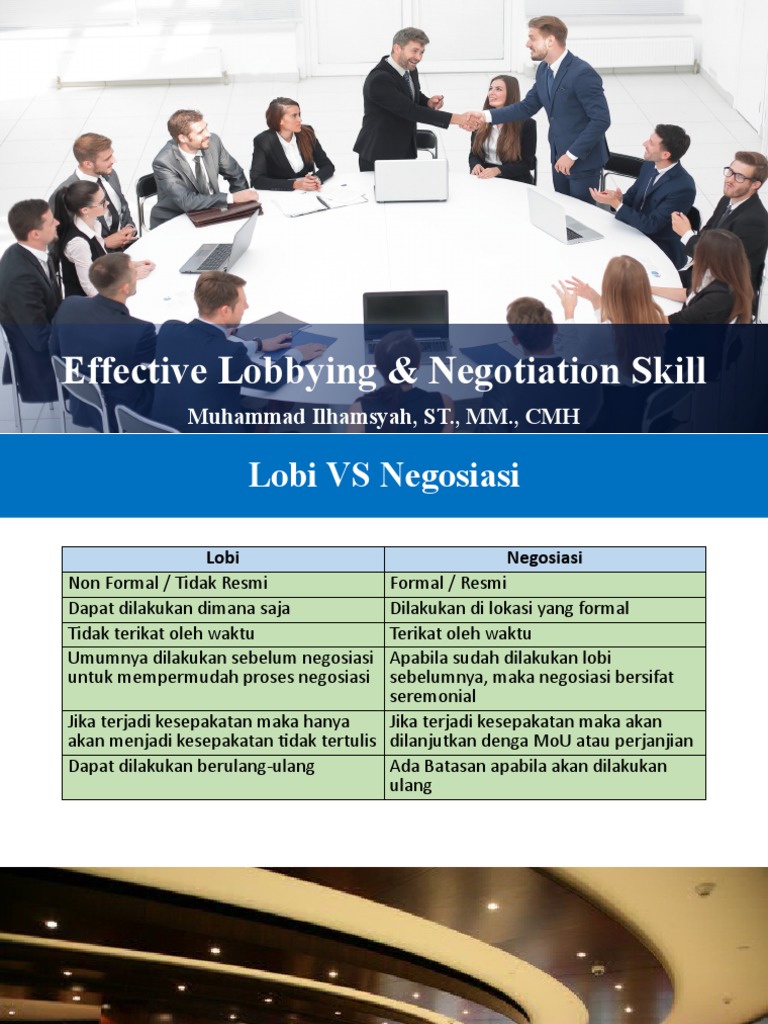 Materi Effective Lobbying & Negotiation Skill | PDF