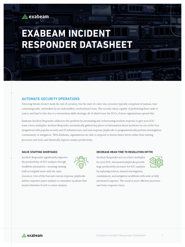 PB Exabeam Incident Responder DS | PDF