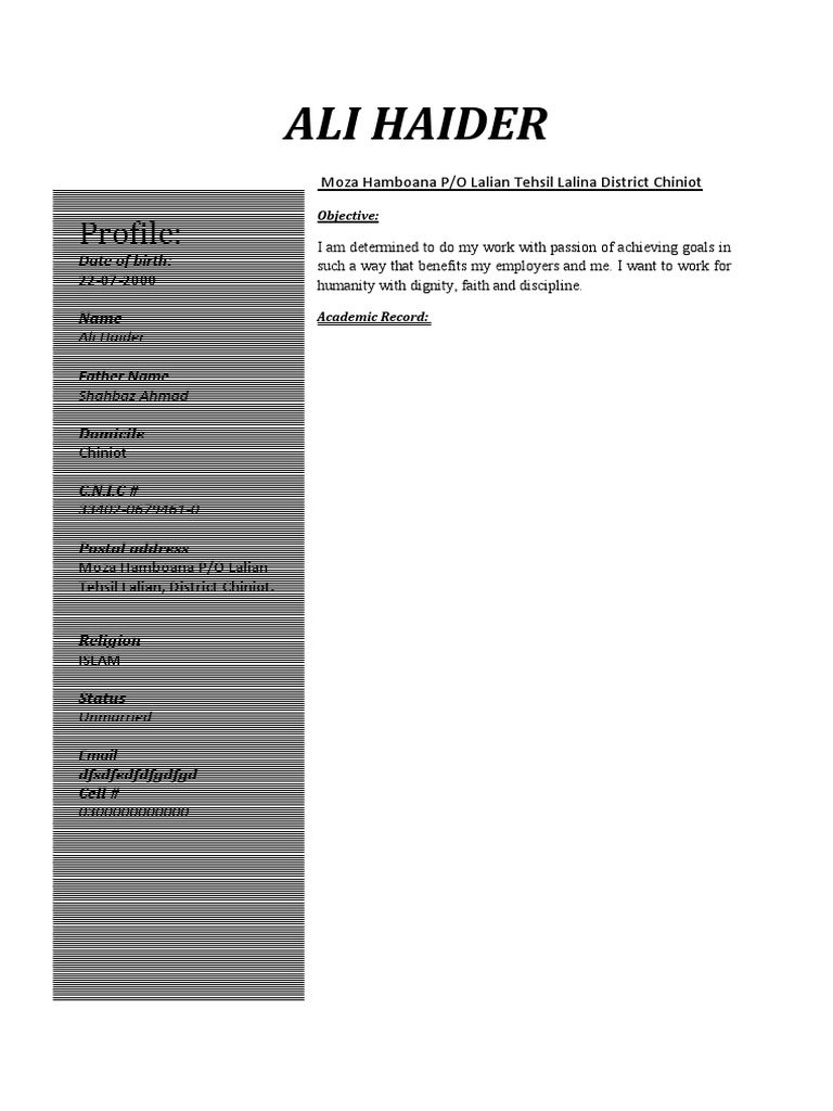 Ali Haider Pdf 