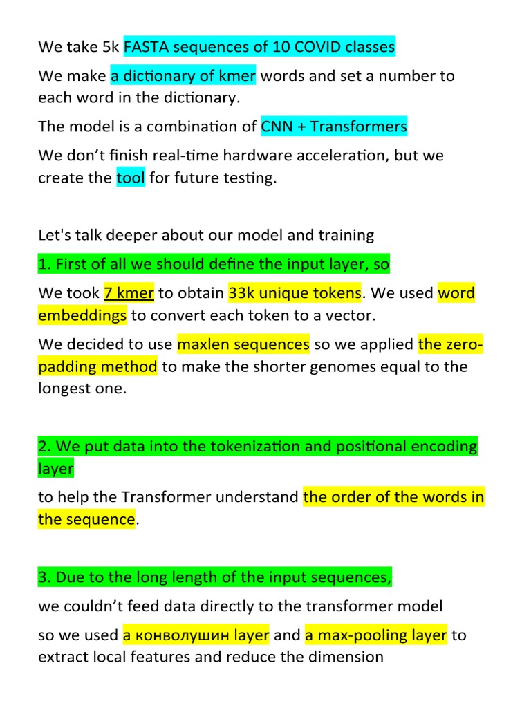 We Take 10 COVID Classes Each of Which Has 500 FASTA Sequences | PDF ...