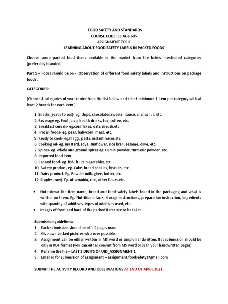 Assignment Part 1 | PDF