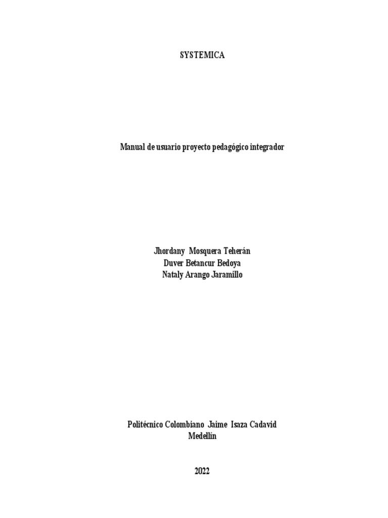 Systemica Manual de Usuario | PDF | Red mundial | Internet y web