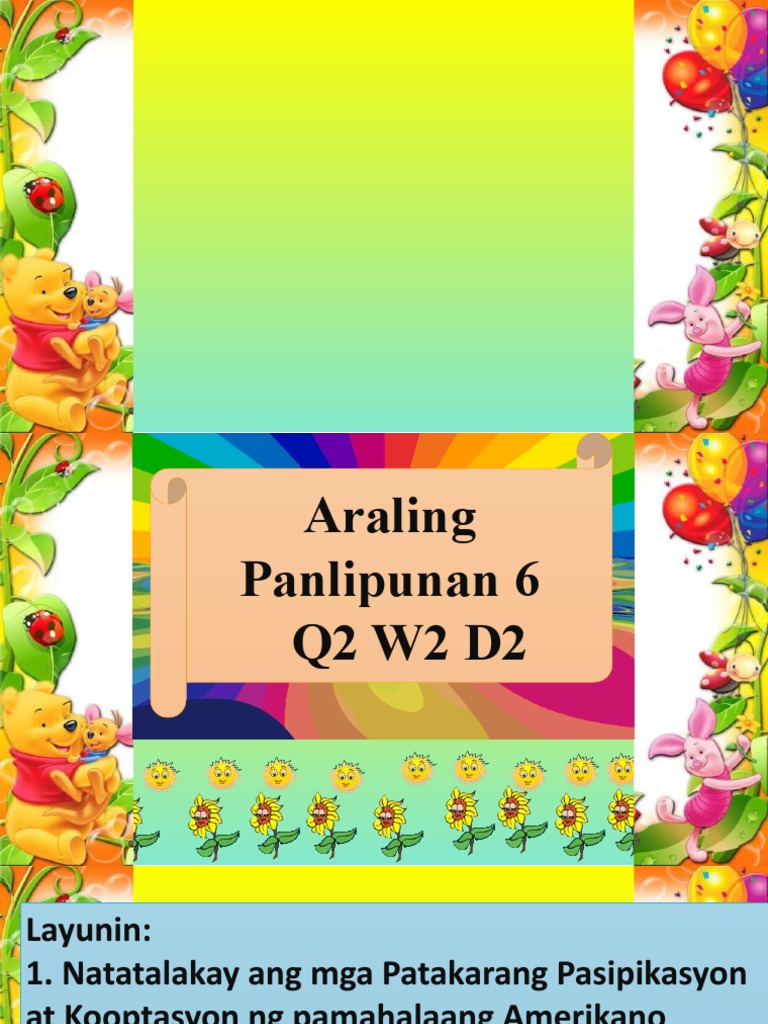 Araling Panlipunan 6 q2 w2 d2 | PDF