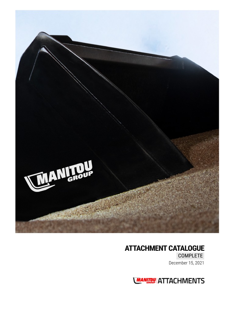 MANITOU Attachment Guide (EN) 12 2021 | PDF