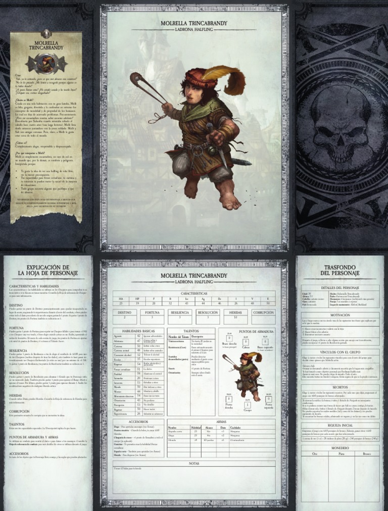 Molrella Trincabrandy: Ladrona Halfling | PDF