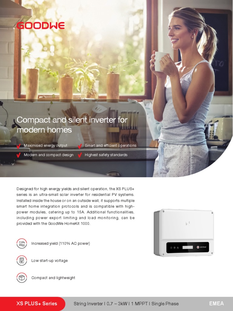 GW - XS PLUS+ - Datasheet - EMEA-EN | PDF | Nature | Electricity