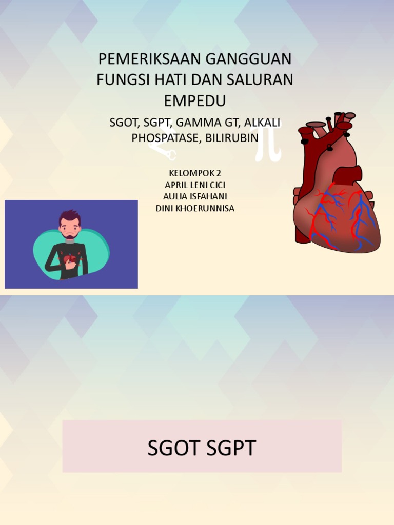Pemeriksaan Fungsi Hati: SGOT, SGPT, ALP, GGT | PDF
