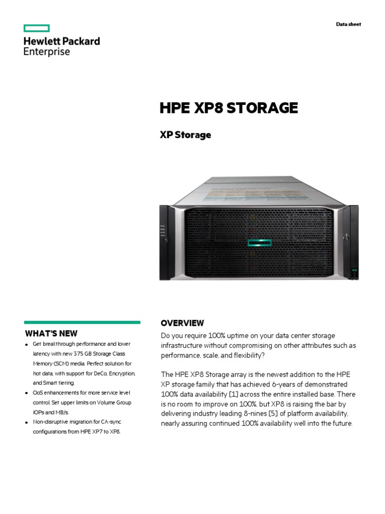 HPE XP8 Storage Datasheet | PDF