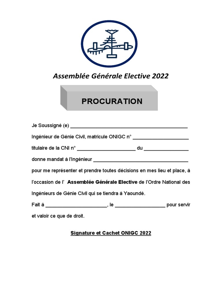 Procuration ELECTIONS 2022 | PDF