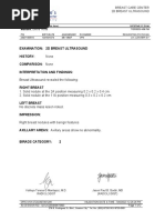 Breast Ultrasound Report Template | PDF