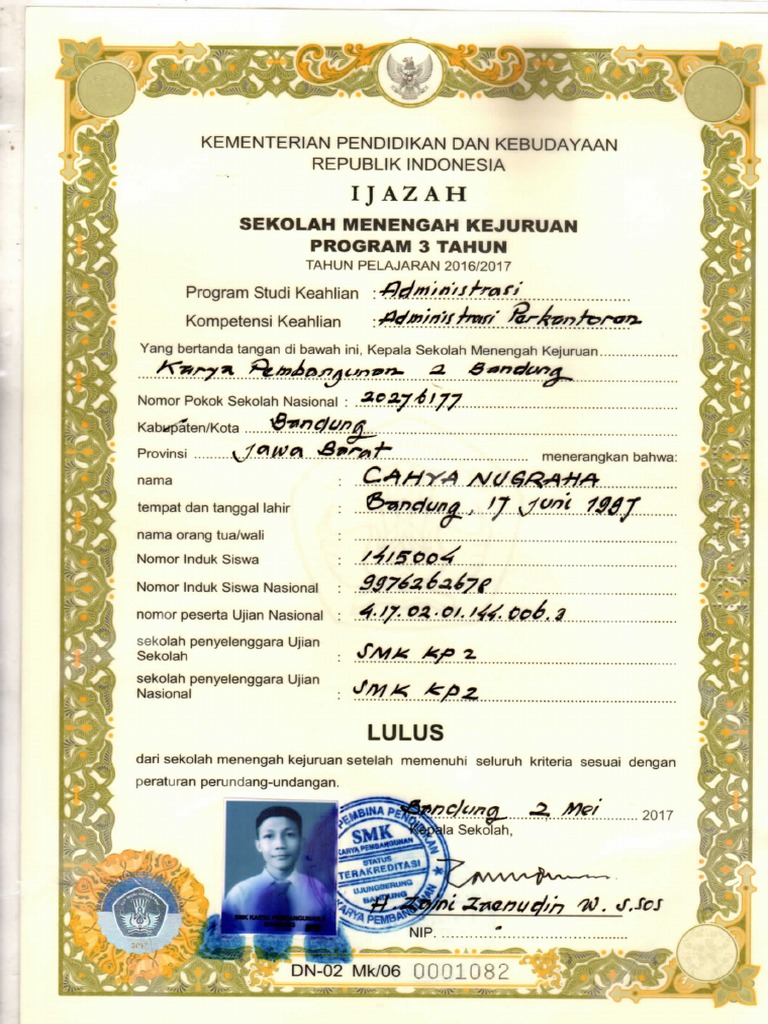 Ijazah 1 | PDF