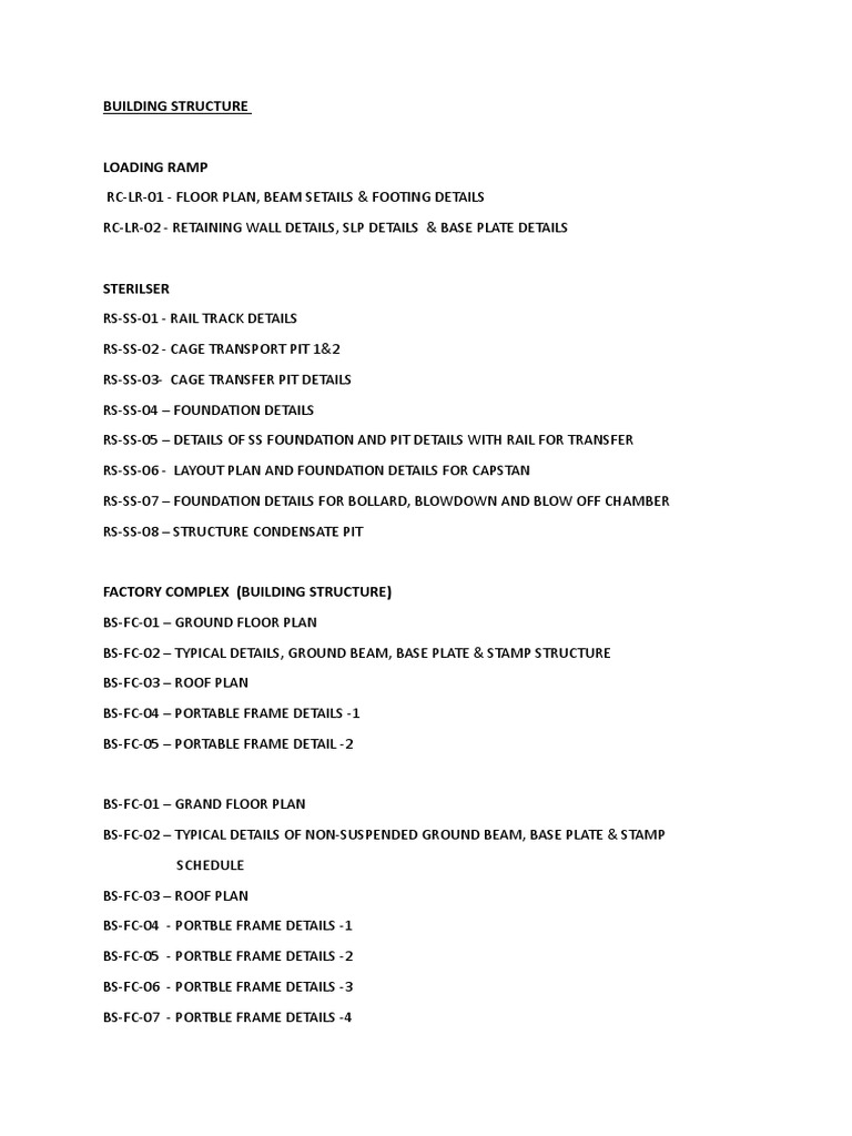 Building Structure Drawing | PDF