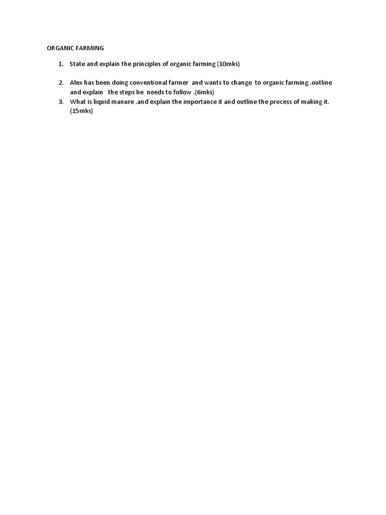 Organic Farming | PDF