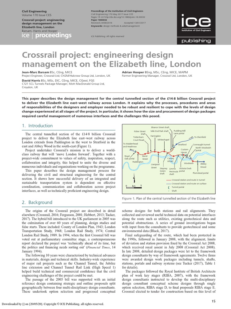 Crossrail Project Engineering Design Man | PDF
